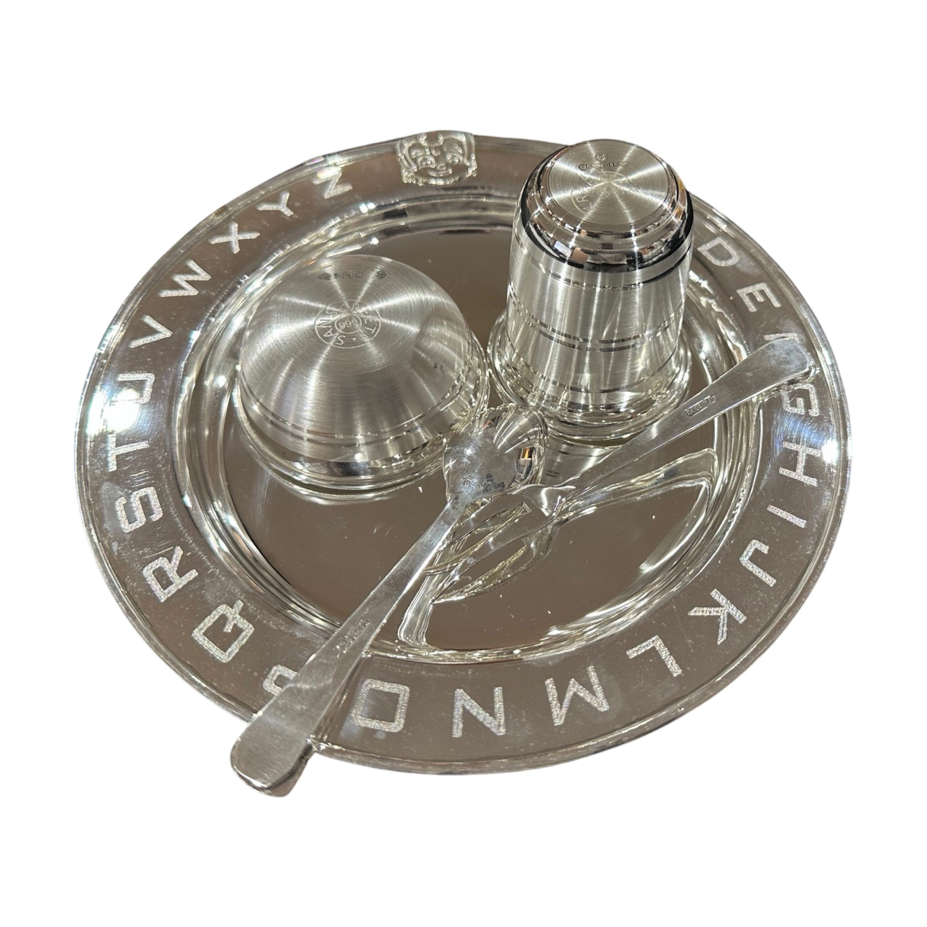 999 Pure Silver 7.0 Inch Hallmarked Hallmarked Heavy Alphabet Western ...