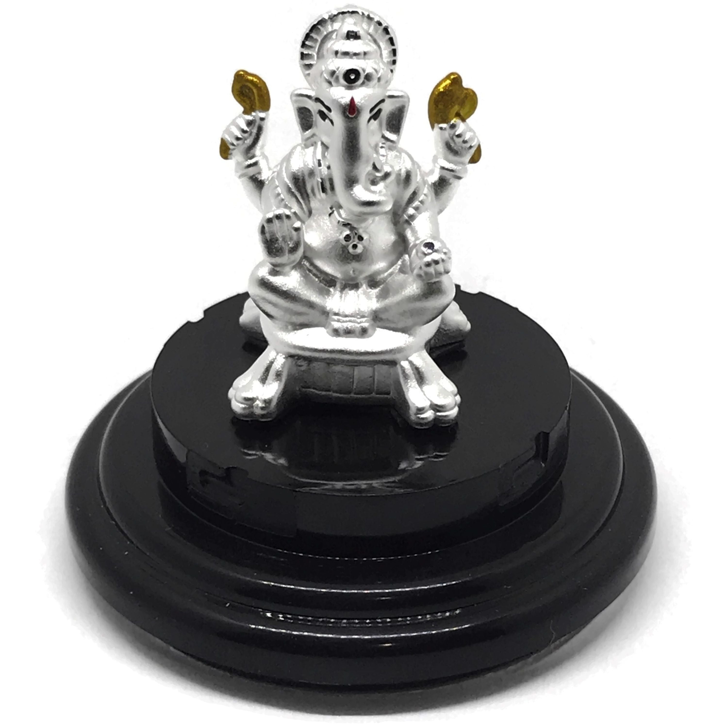 999 Pure Silver Ganesh idol / Statue / Murti (Figurine #24) - Walmart.com