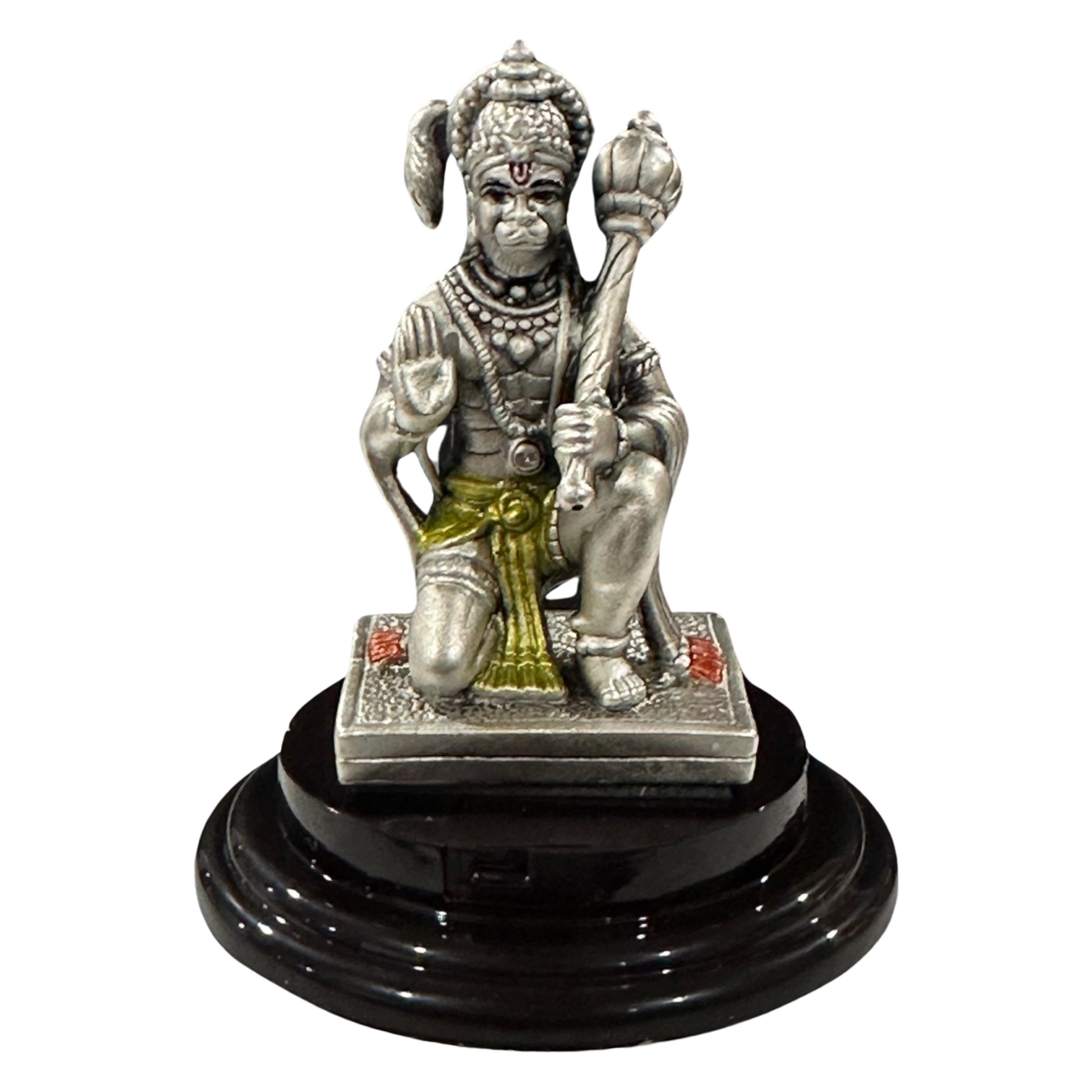 999 Pure Silver Lord Hanuman 2.0-inch Tall Idol / Statue / Murthi ...