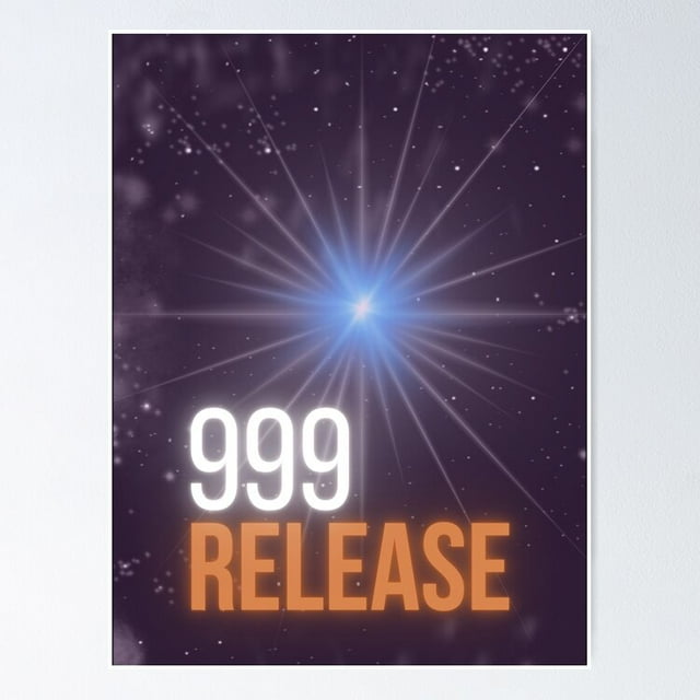 999 Release Angel Number Poster- Unframed Poster | Wall Art | Perfect For Home Decor & Gifts ...