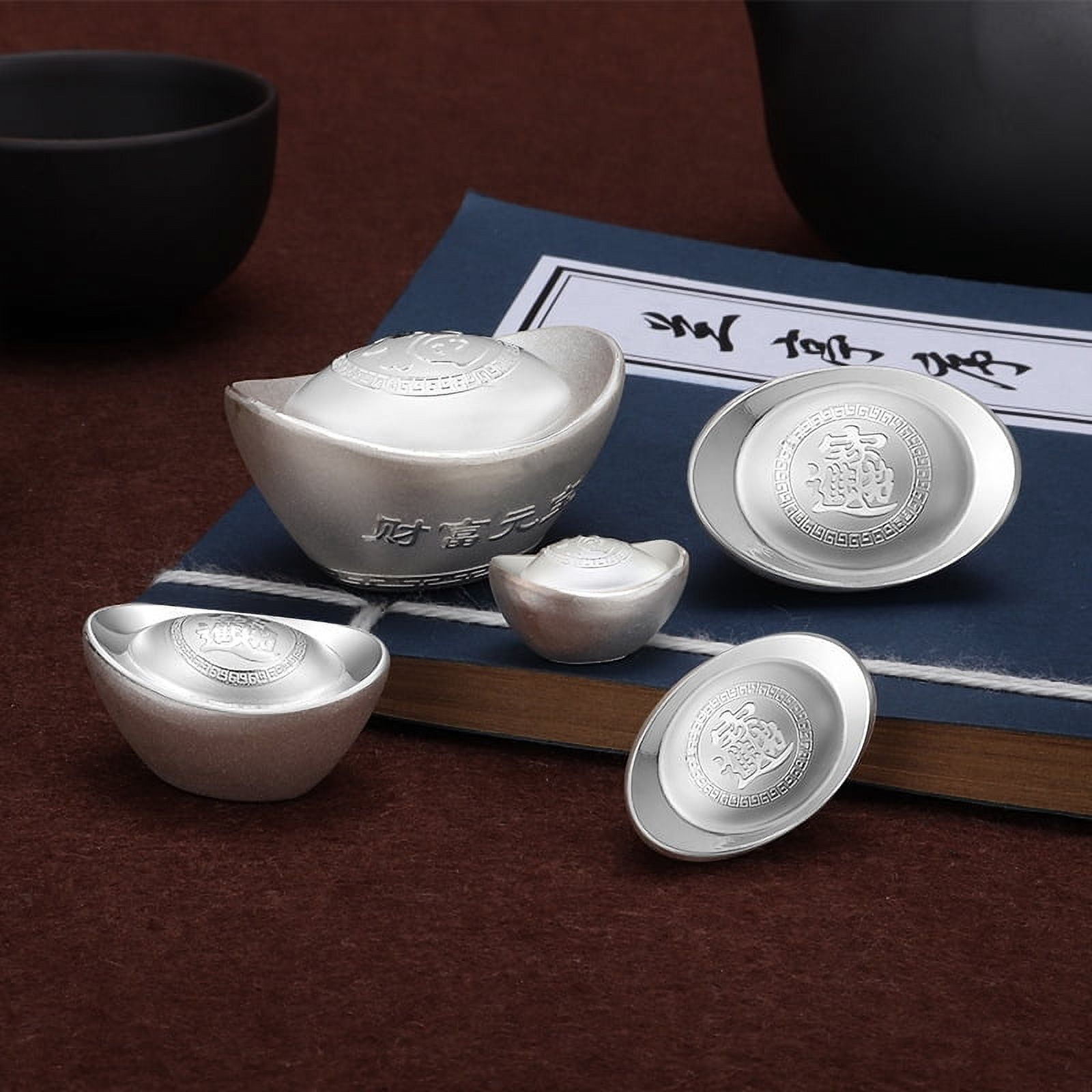 999 pure silver to attract wealth and treasure solid silver ingot ...