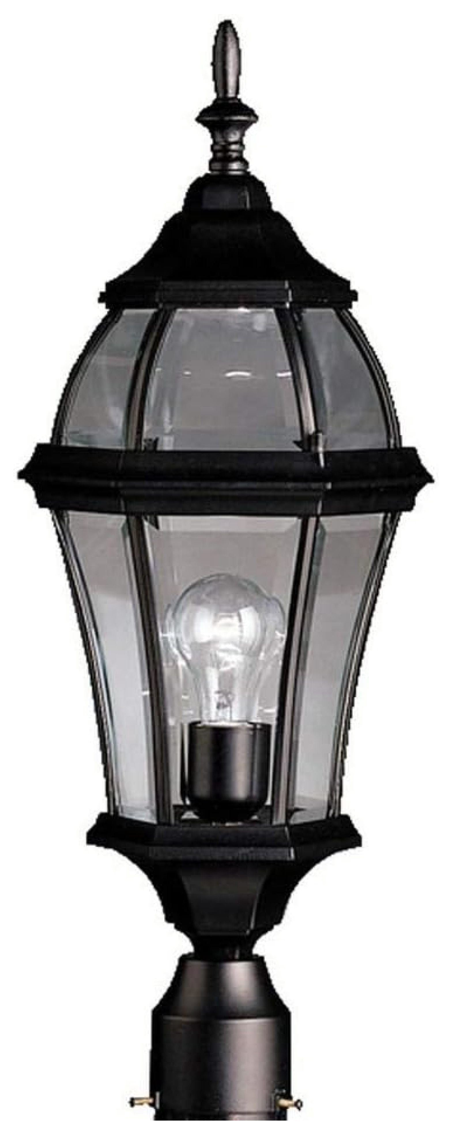 9992BK Townhouse Outdoor Post Mount 1-Light, Black - Walmart.com