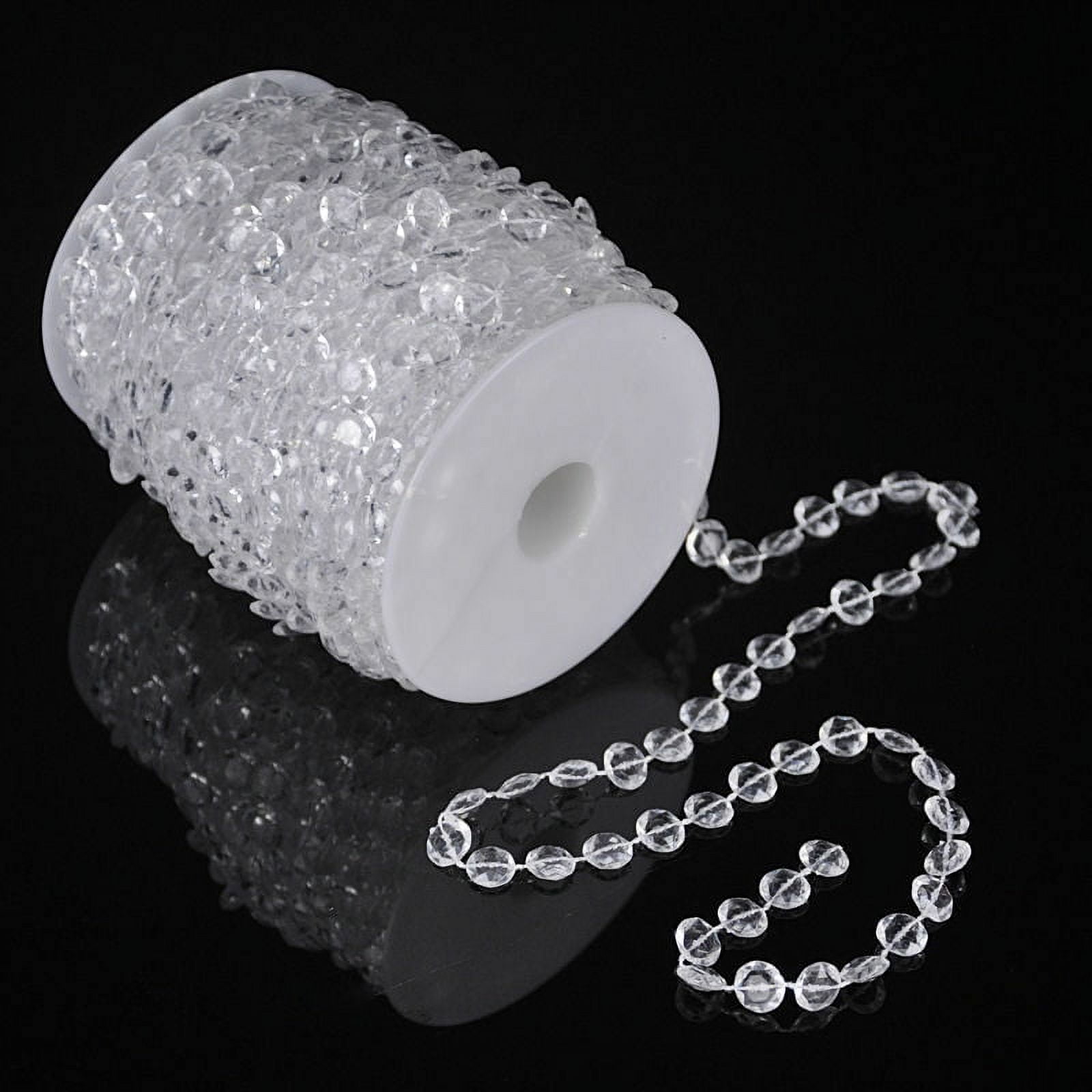 99Ft Wreath Diamond String Acrylic Crystal Beads Wedding Decorations ...