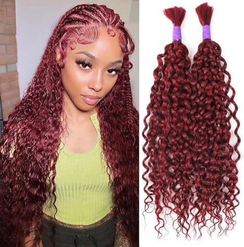 99J Water Wave Human Braiding Hair No Weft 100g (1Pack-2Bundles ...