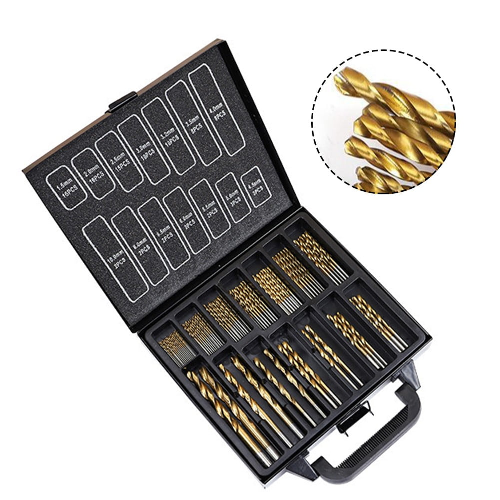 99Pcs Drill Bit Set High-Speed Steel Drill Bits for Steel Plate Wood ...