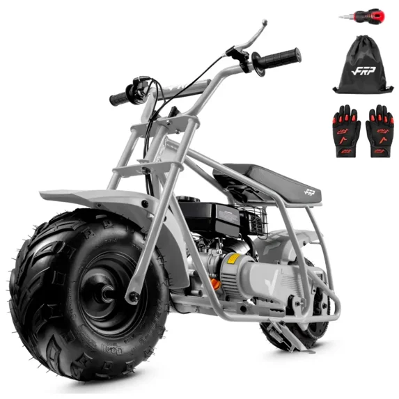 99cc 4-Stroke Gas Mini Bike for Ages 13+, Pull Start Mini Dirt Bike ...