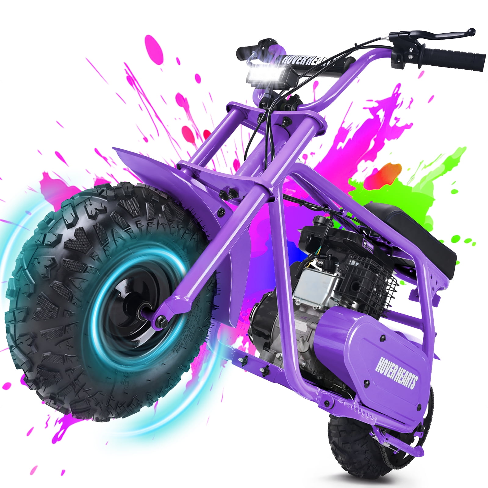 99cc Dirt Bike,4-Stroke with LED Headligh,Gas Powered Mini Bike 99cc ...