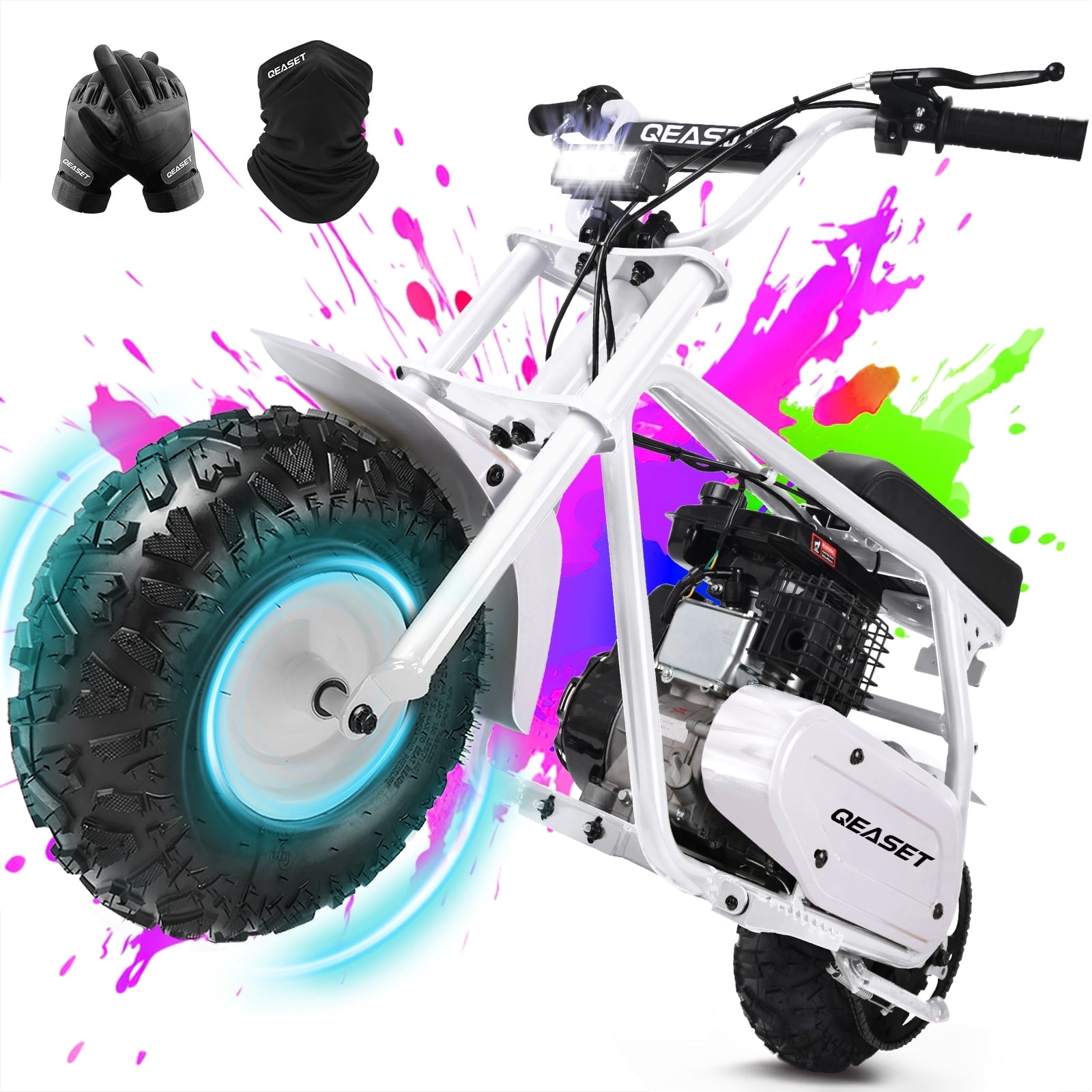 99cc Dirt Bike,4-Stroke with LED Headligh,Gas Powered Mini Bike 99cc ...