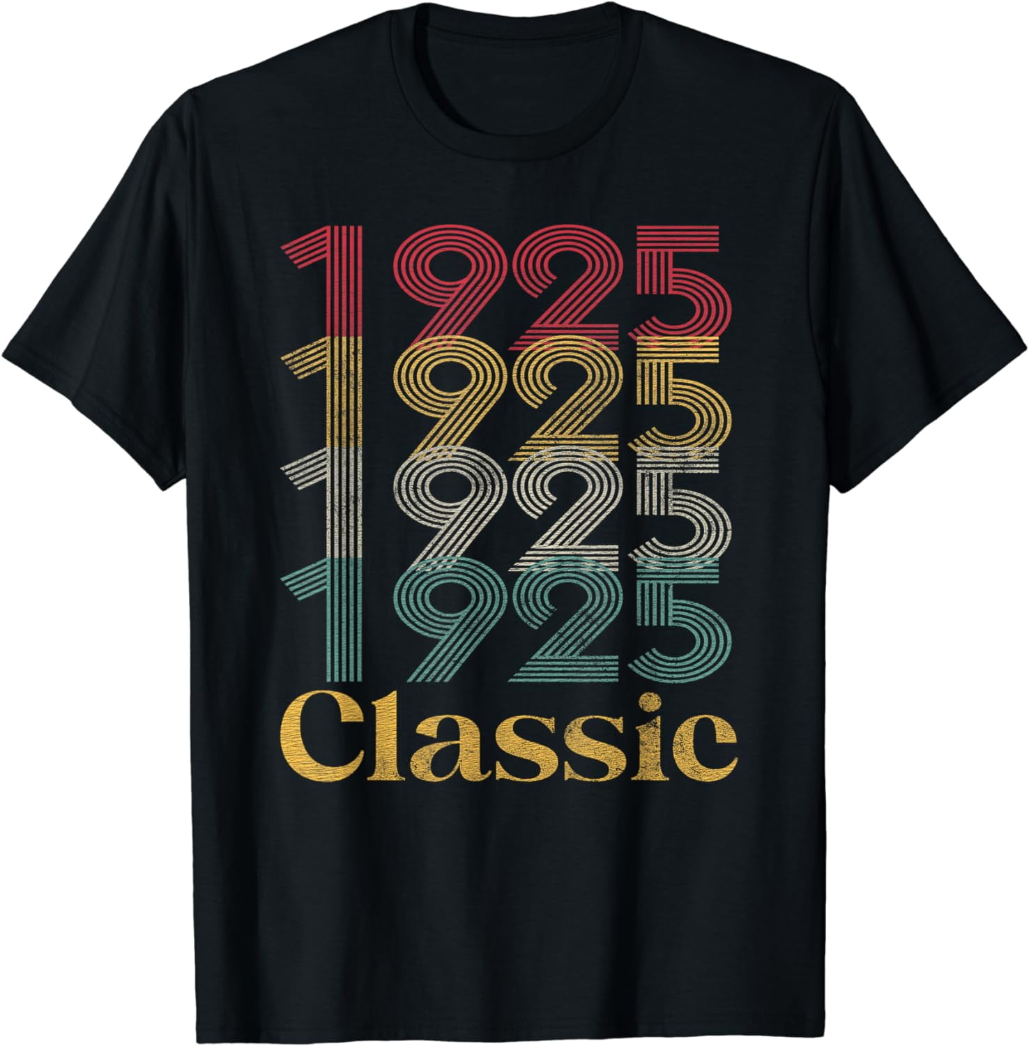 99th Birthday for Men Calssic 1925 Retro 99 Year Old Bday Cotton T ...