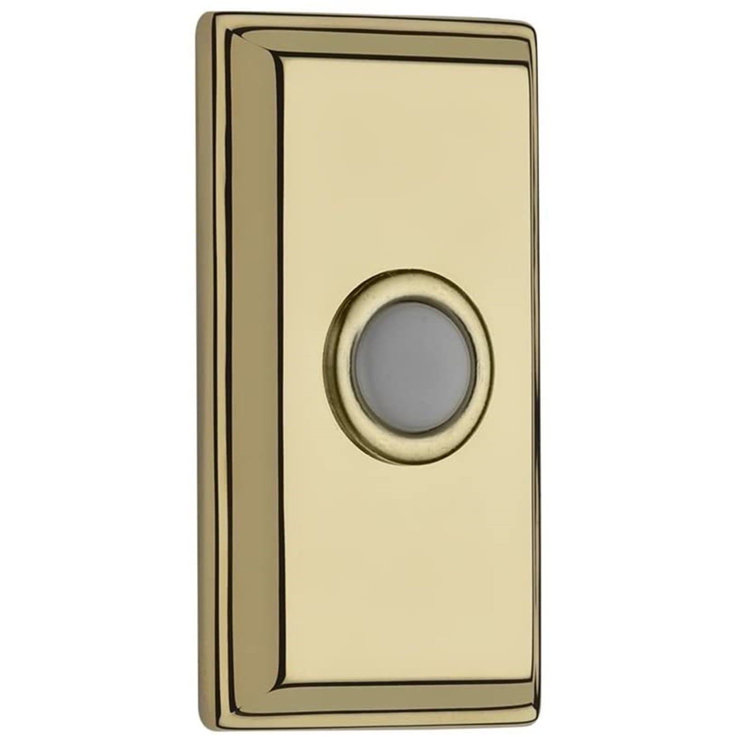 9BR7015004 Rectangular Bell Button Lifetime Brass Finish - Walmart.com