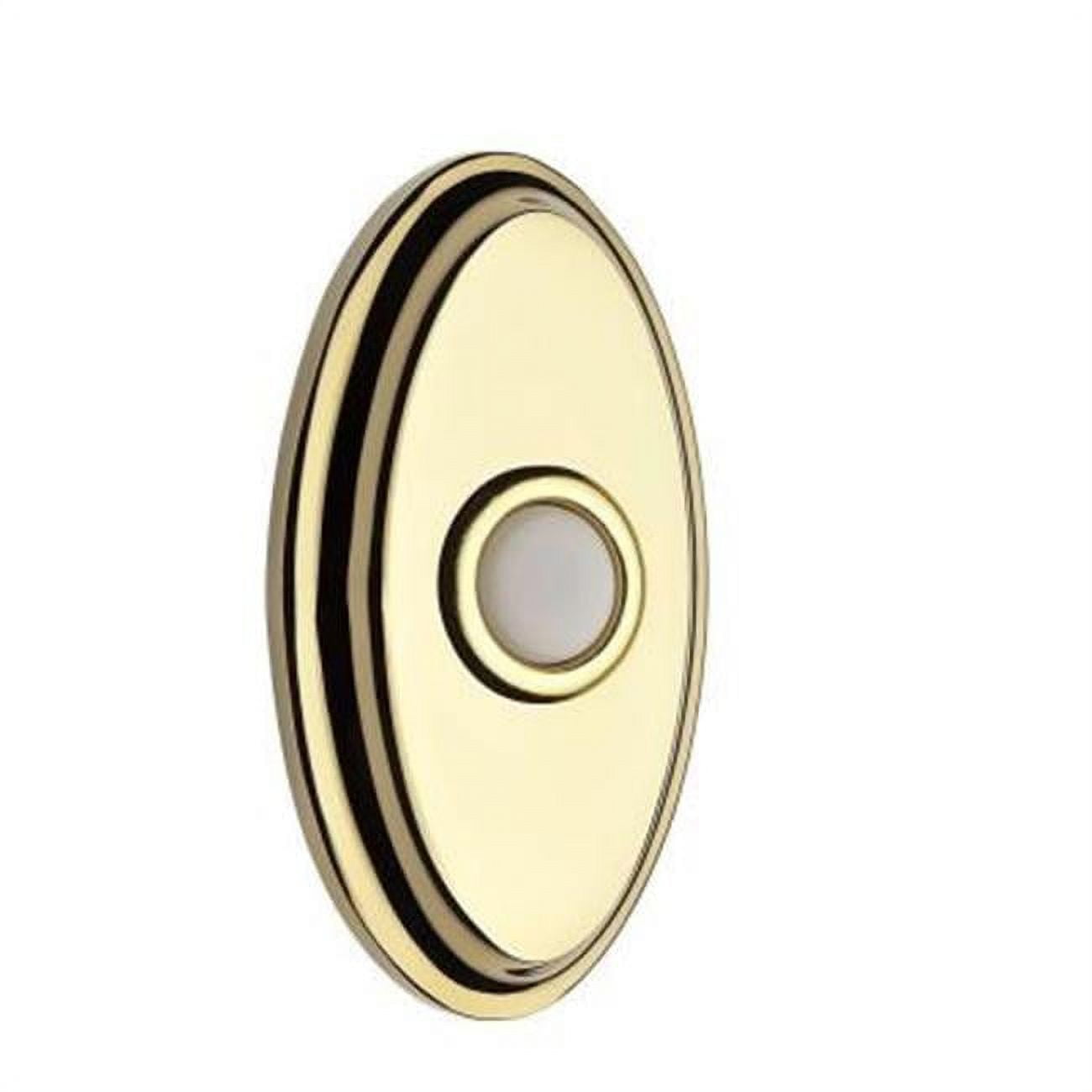 9BR7016004 Oval Bell Button Lifetime Brass Finish - Walmart.com