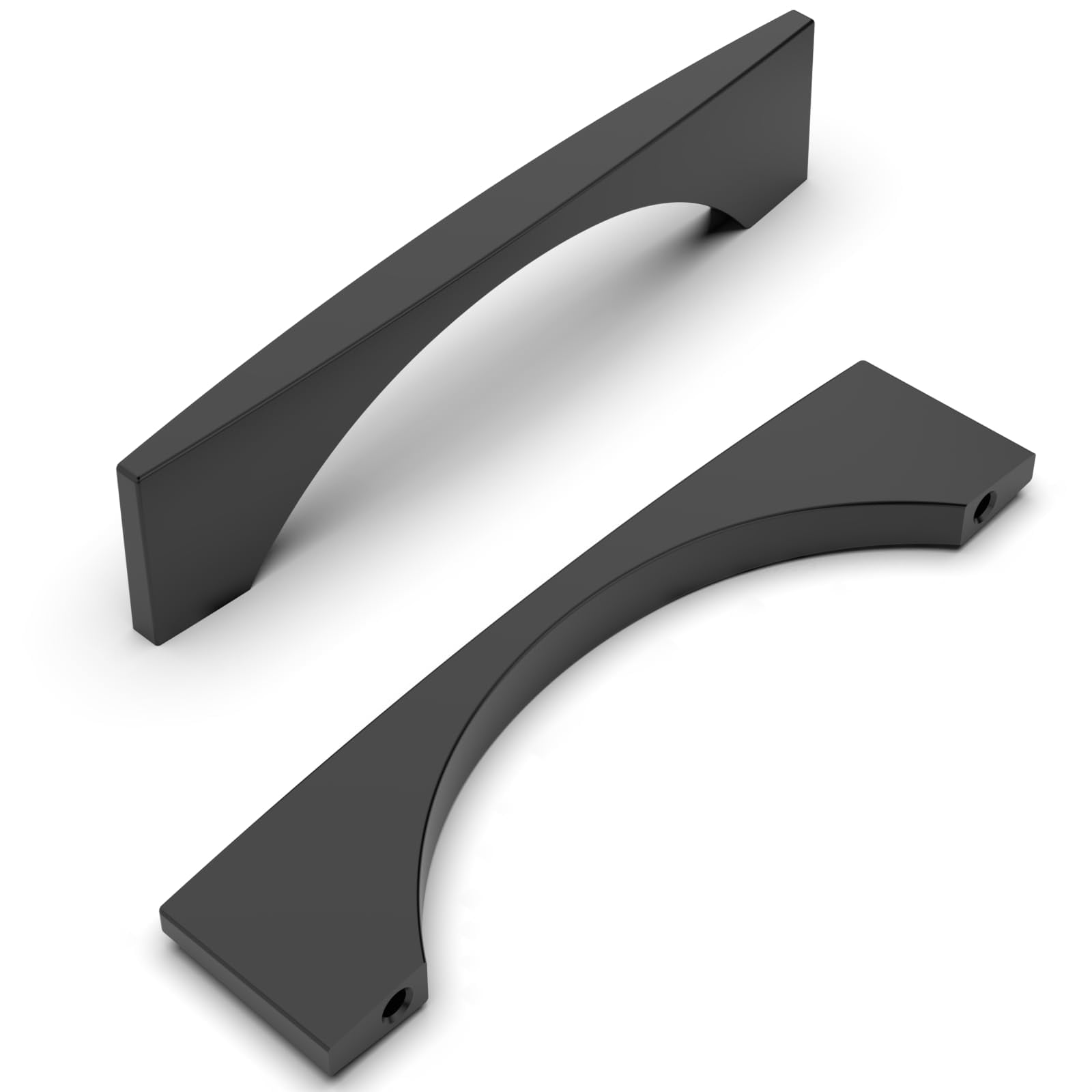 9BUILD 10 Pack Matte Black Cabinet Pulls 3.75 Inch Kitchen Cabinet ...