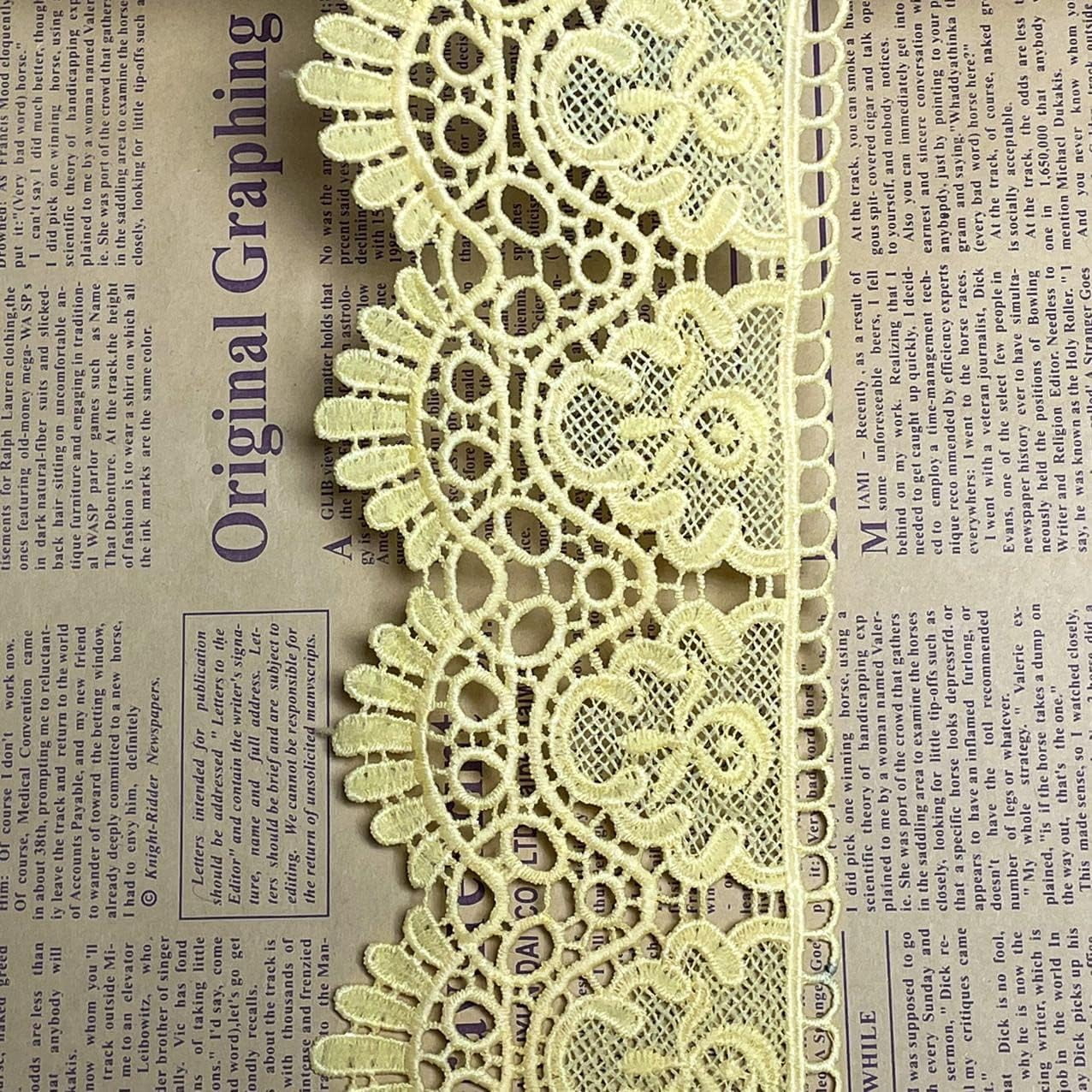 9CM Width Europe Crown Pattern Inelastic Embroidery Lace Trim,Curtain ...