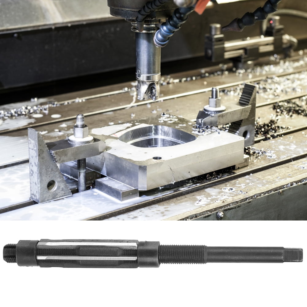9CRSI Hand Reamer, Adjustable Metal Hole Cutting Tool with 4 Flutes, H8 ...