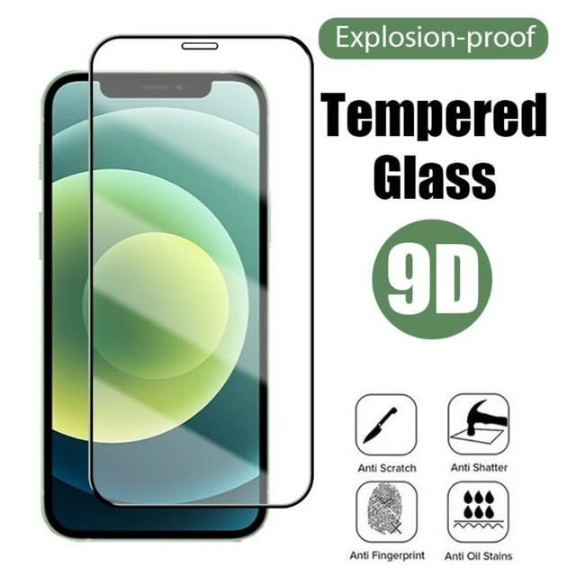 9D Full Protective Glass For iPhone 14 13 12 11 Pro Max Tempered Screen Protector for iPhone 13 ...