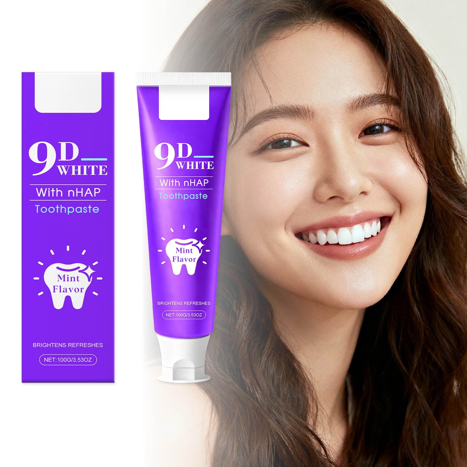 9D Hydroxyapatite Toothpaste for Teeth Brightening & Deep Cleaning ...