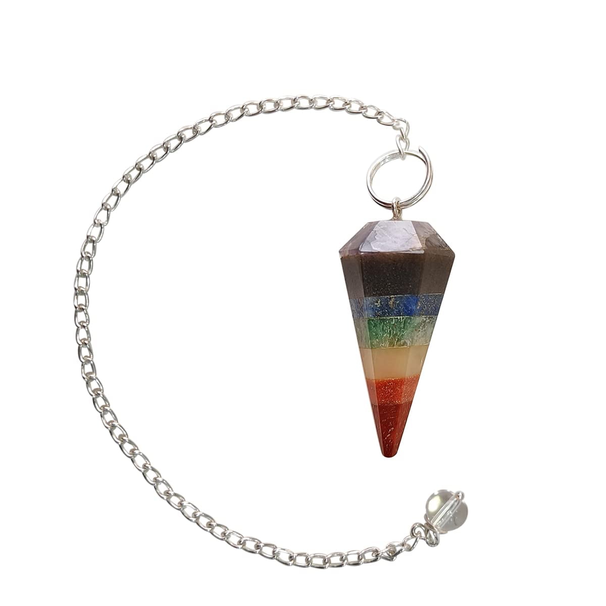 9Dzine Seven Chakra Cone Dowsing Pendulum Handheld Massager for Vastu Chakra Balancing Energy ...