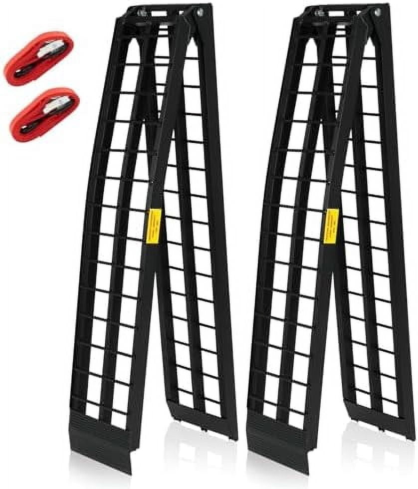 9FT Aluminum Loading Ramps for Trucks, SUVs, Trailers, Portable Folding ...