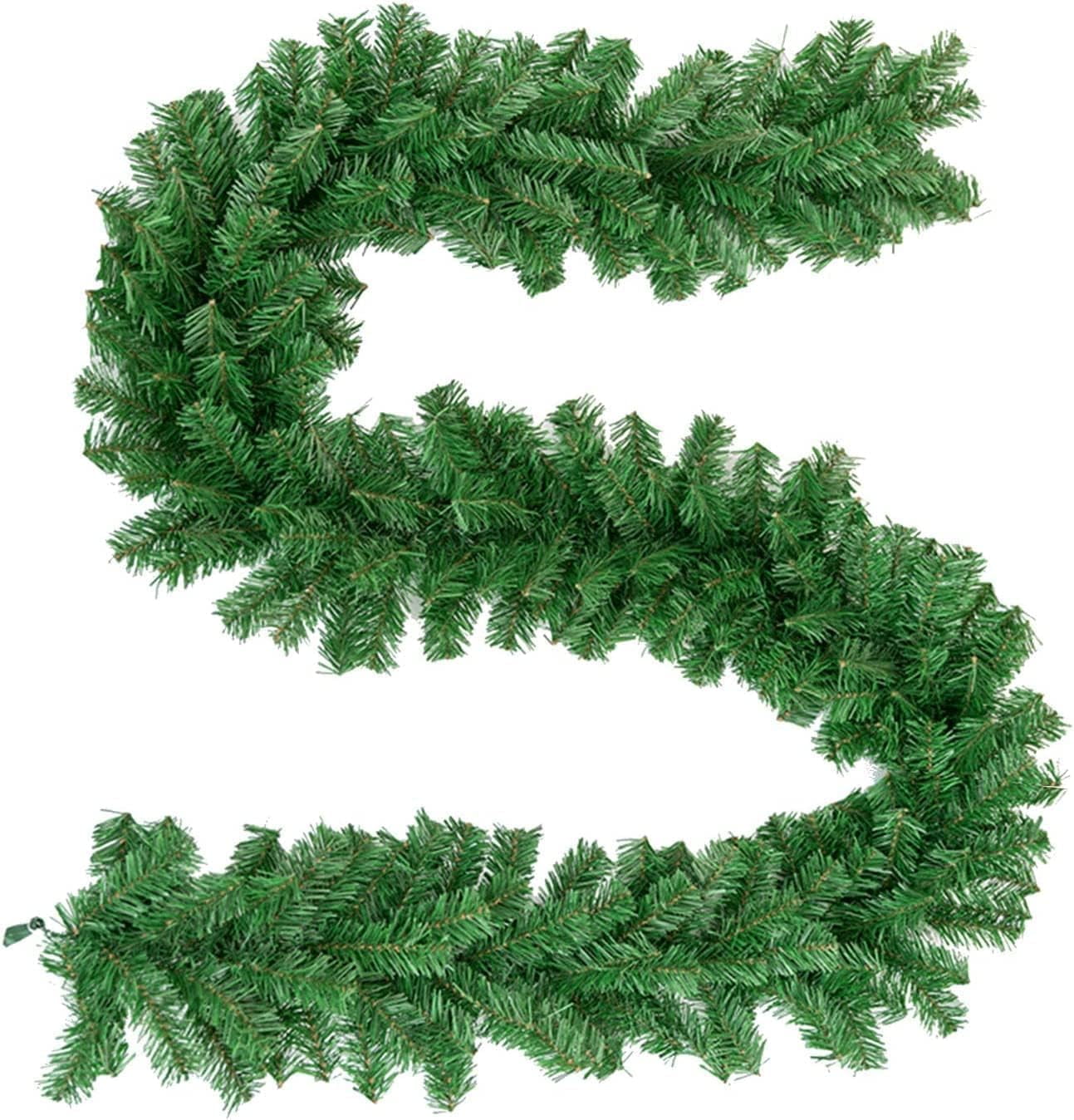 9FT Christmas Garland Decoration, Non-Lit Artificial Garland for ...