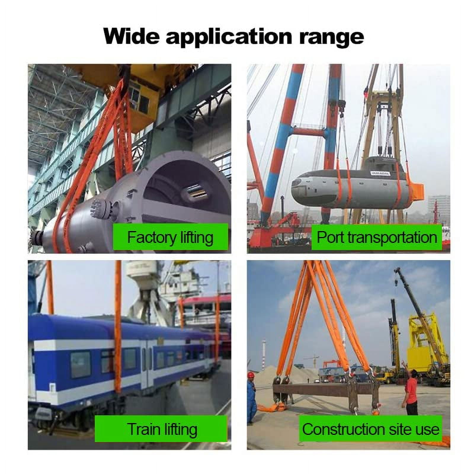 9FT Endless Round Slings, 2” Spanset Round Slings, Polyester Endless ...