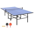 9FT Foldable Portable Table Tennis Table, Professional Outdoor Ping ...