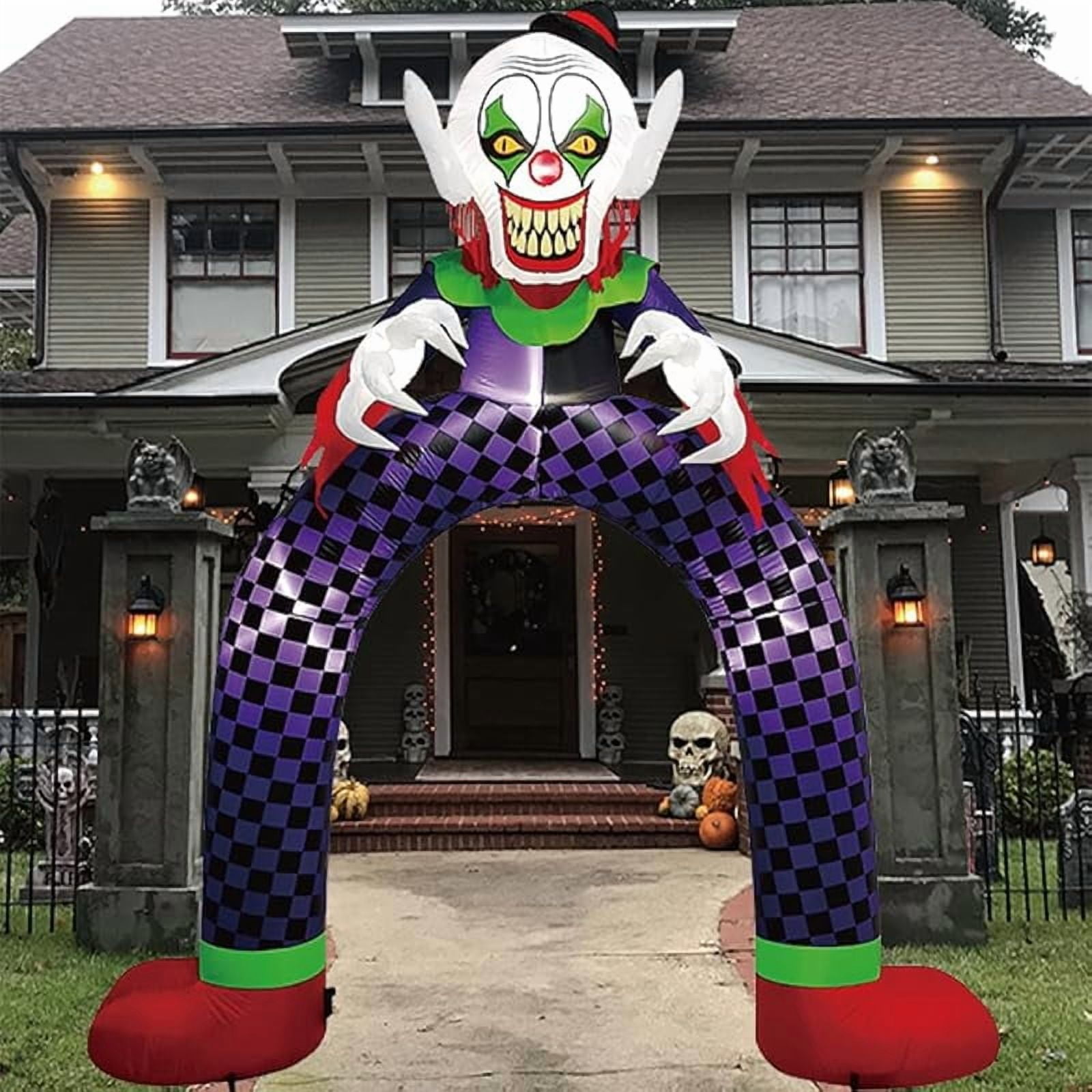 9FT Halloween Inflatable Outdoor Decoration Built-in LED- Self ...