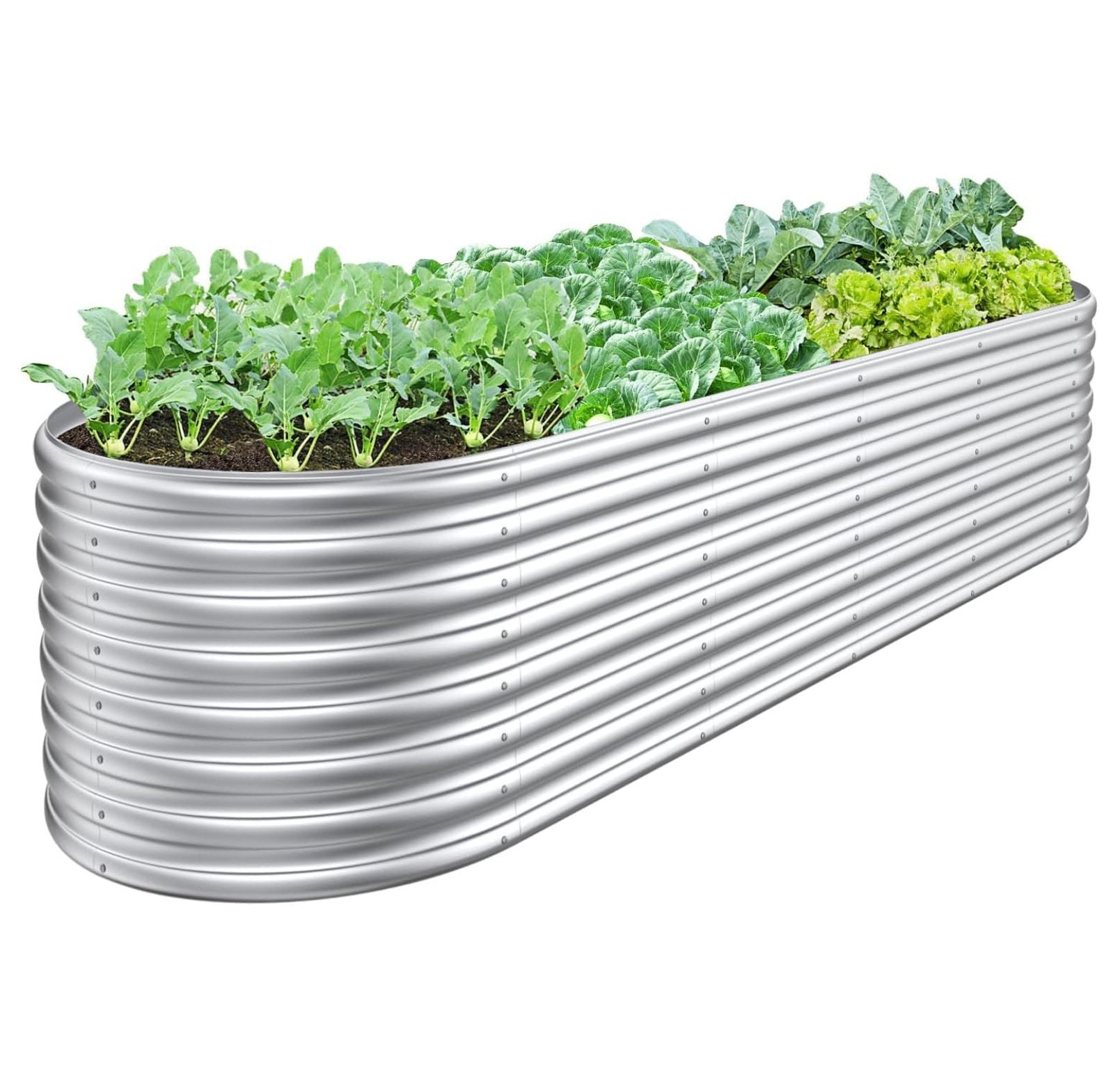 9FT(L)×2FT(W)×2FT(H) Raised Garden Bed for Flowers, 9 in 1 Adjustable ...