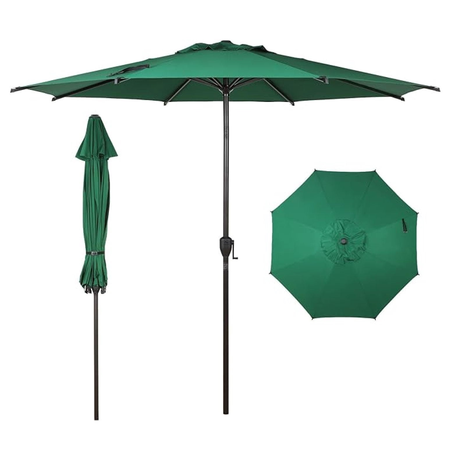 9FT Lyon Outdoor Patio Umbrella Outdoor Table Umbrella with Push Button ...