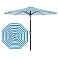 9FT Patio Umbrella - Outdoor Table Umbrella with Crank Lift & Push ...