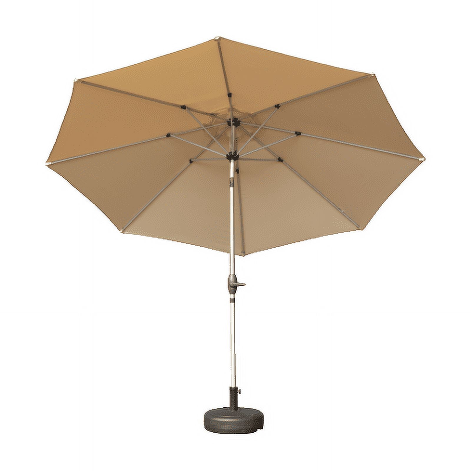 9FT Patio Umbrella, Outdoor Table Umbrella with Push Button Tilt and ...