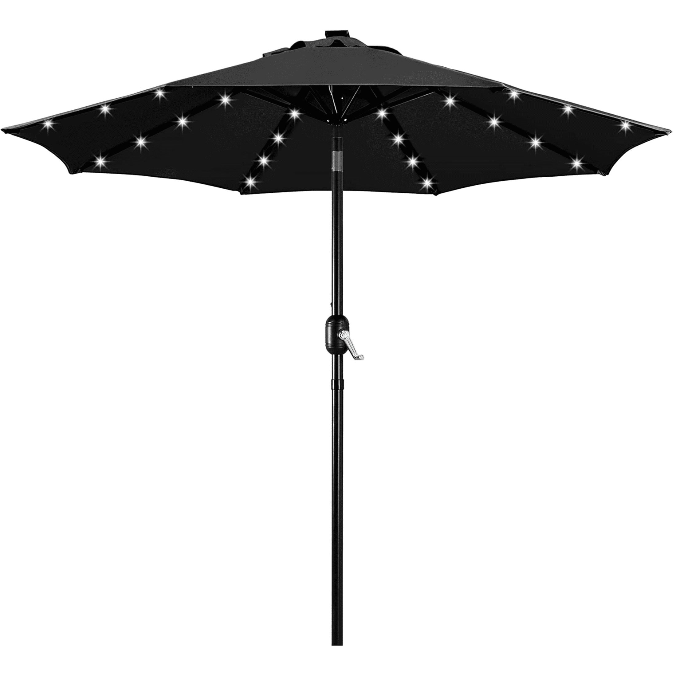9FT Solar Powered Patio Umbrella with 32 LED Lights – Outdoor Market ...