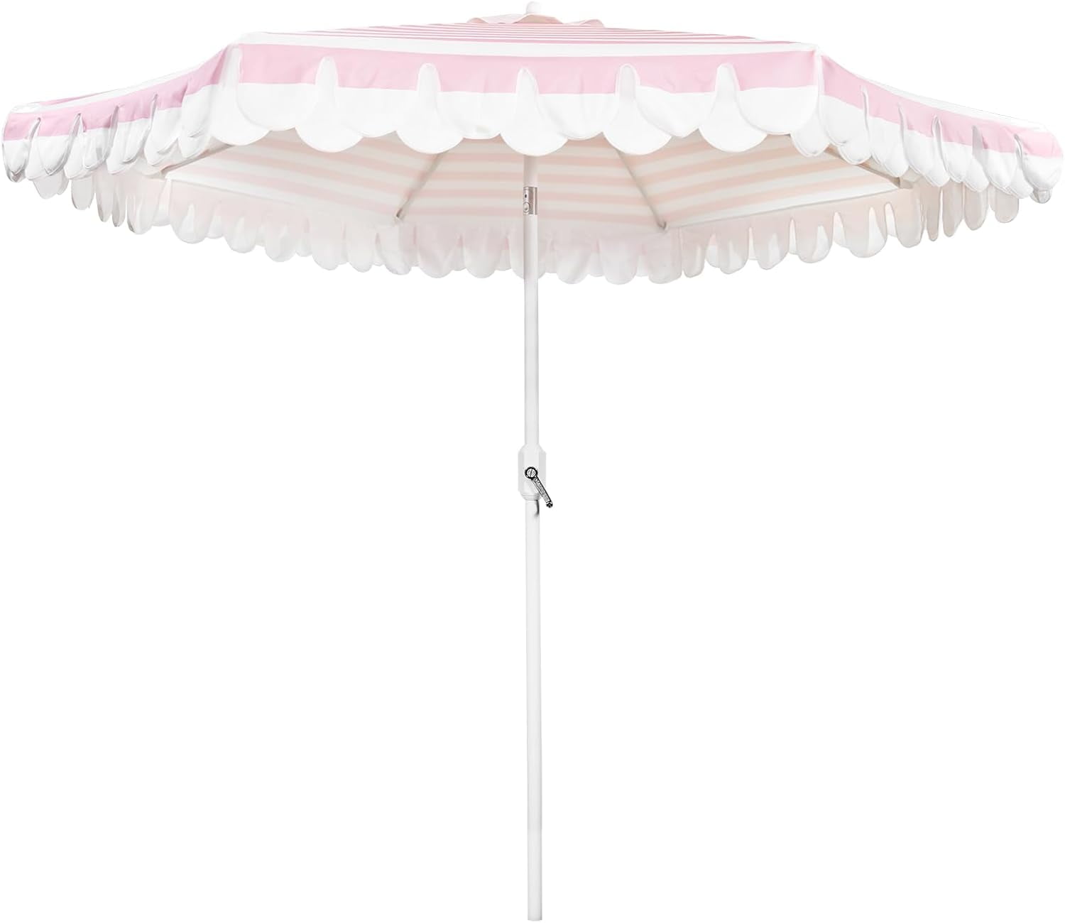 9Ft Elegant Valance Patio Umbrella, Outdoor Umbrellas for Patio with ...