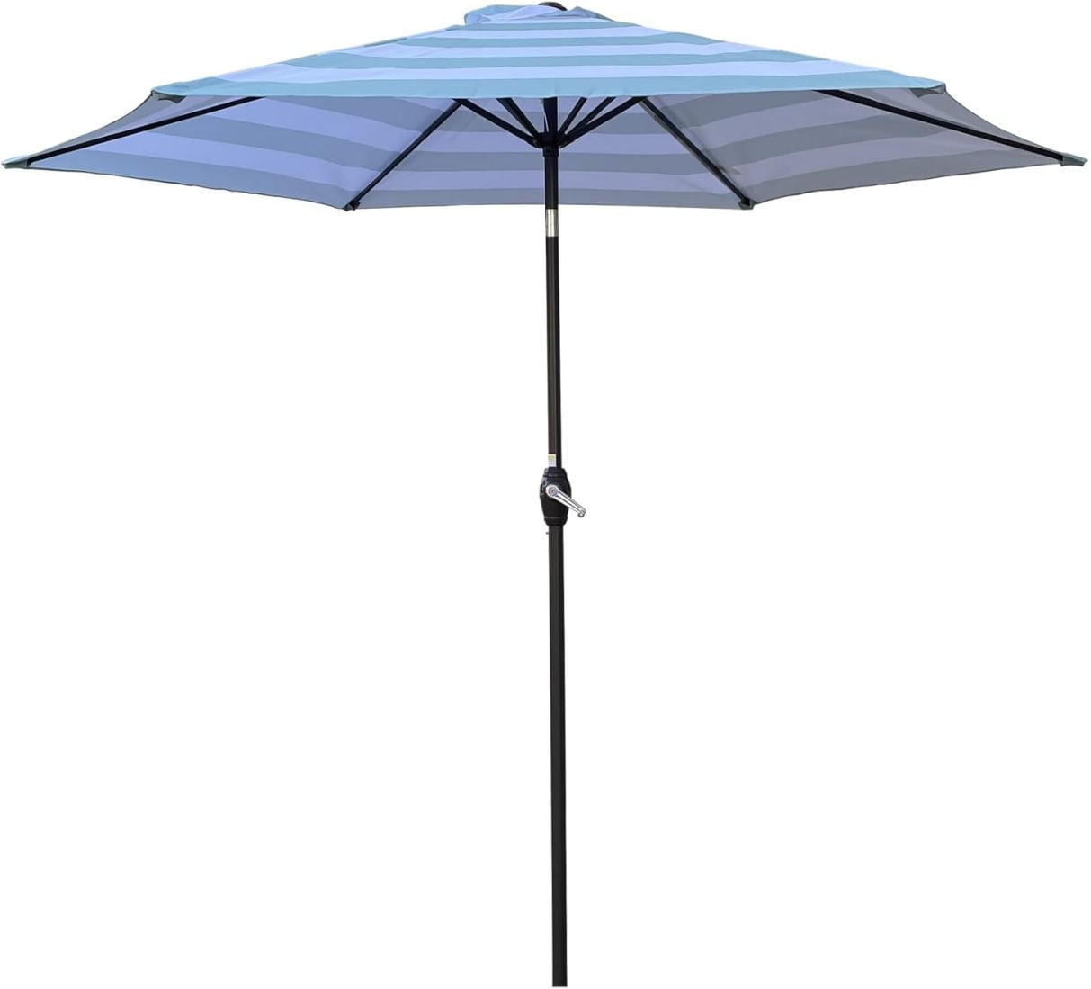 9Ft Outdoor Patio Umbrella with Crank LiFt, Push Button Tilt, and Wind ...