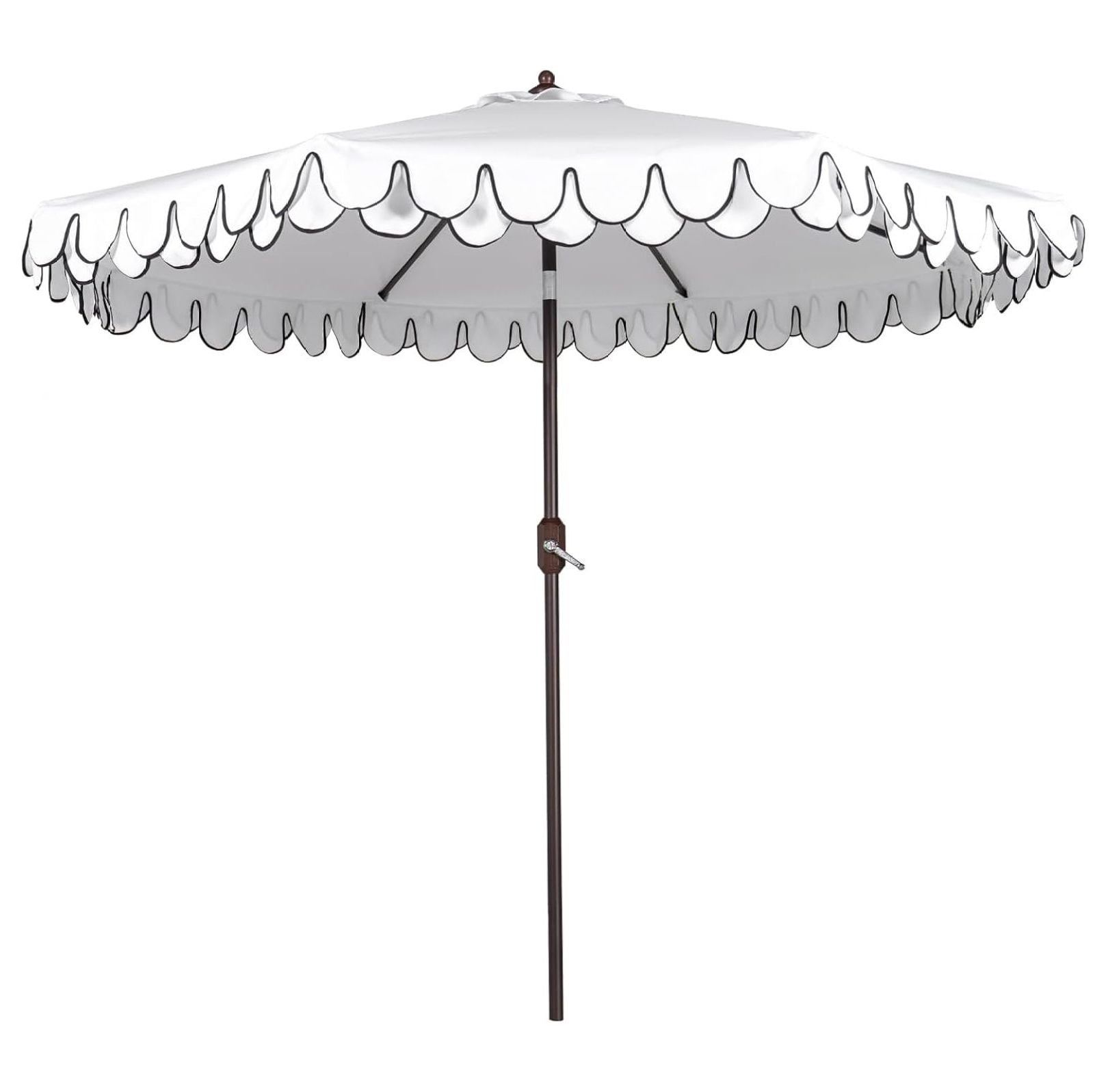 9Ft Valance Patio Umbrella, Outdoor Umbrellas for Patio with Auto-Tilt ...