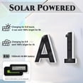9IN 1-Black LED Solar House Number Sign For Outside Exterior Home ...