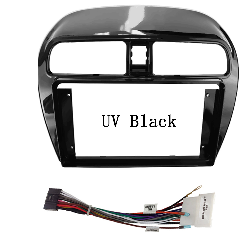 9Inch 2 Din Car Radio Frame Fascia Dash Kit DVD Radio Panel Stereo ...