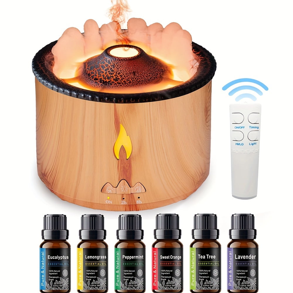 9KKBBEE9 300ML Aromatherapy Essential Oil Diffusers 2Mist Modes Air ...