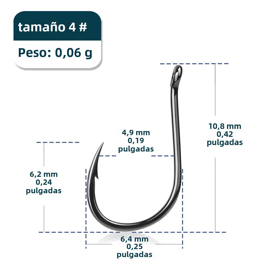 9KM Fishing Hooks 50-100 Pieces Strong Fine Point Hooks for Saltwater ...