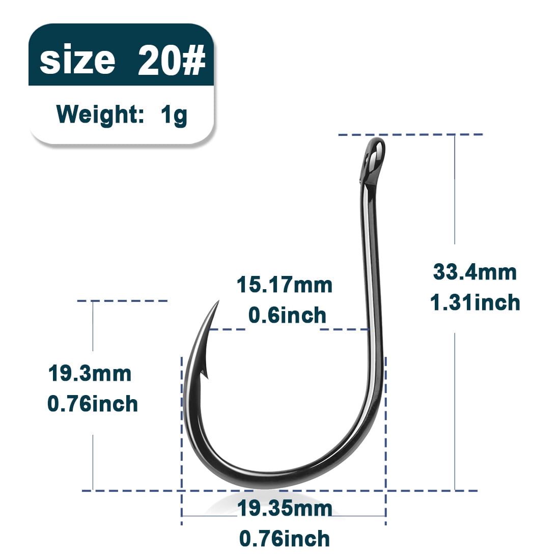 9KM Fishing Hooks 50~200Pcs Carp Hook Saltwater Fishing Circle Hook ...
