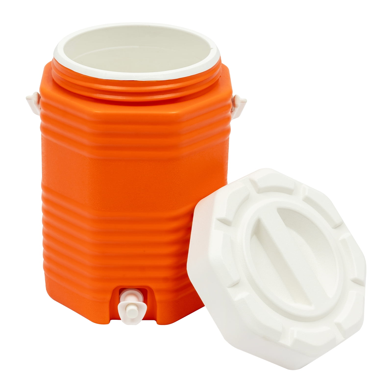 9L/2.37Gal Insulated Beverage Cooler,Ice Water Dispenser with Seat Lid ...