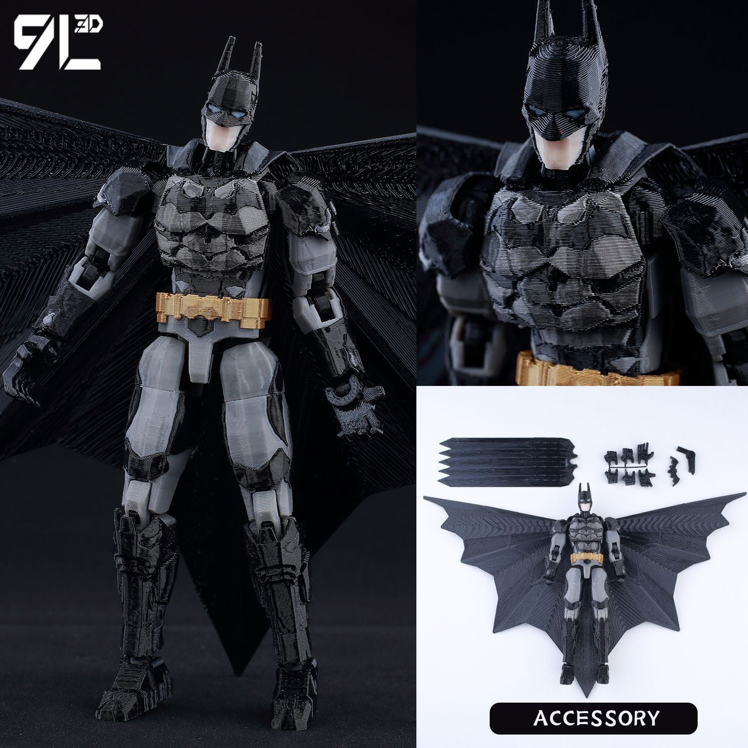 9L 3D Printed Solo Leveling Anime Figure Sung Jin-Woo Lucky Dummy 13 ...