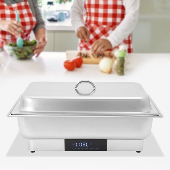 9L/ 9.51Qt Capacity Electric Chafing Dish Buffet Set, Stainless Steel ...