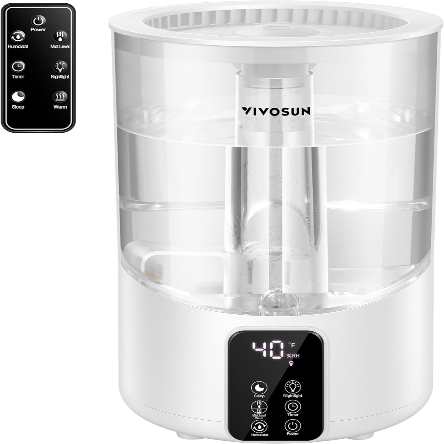 9L Air Humidifier 2-in-1 Top Fill Cool & Warm Mist Humidifier Indoor ... 9L Air Humidifier 2-in-1 Top Fill Cool & Warm Mist Humidifier Indoor ...