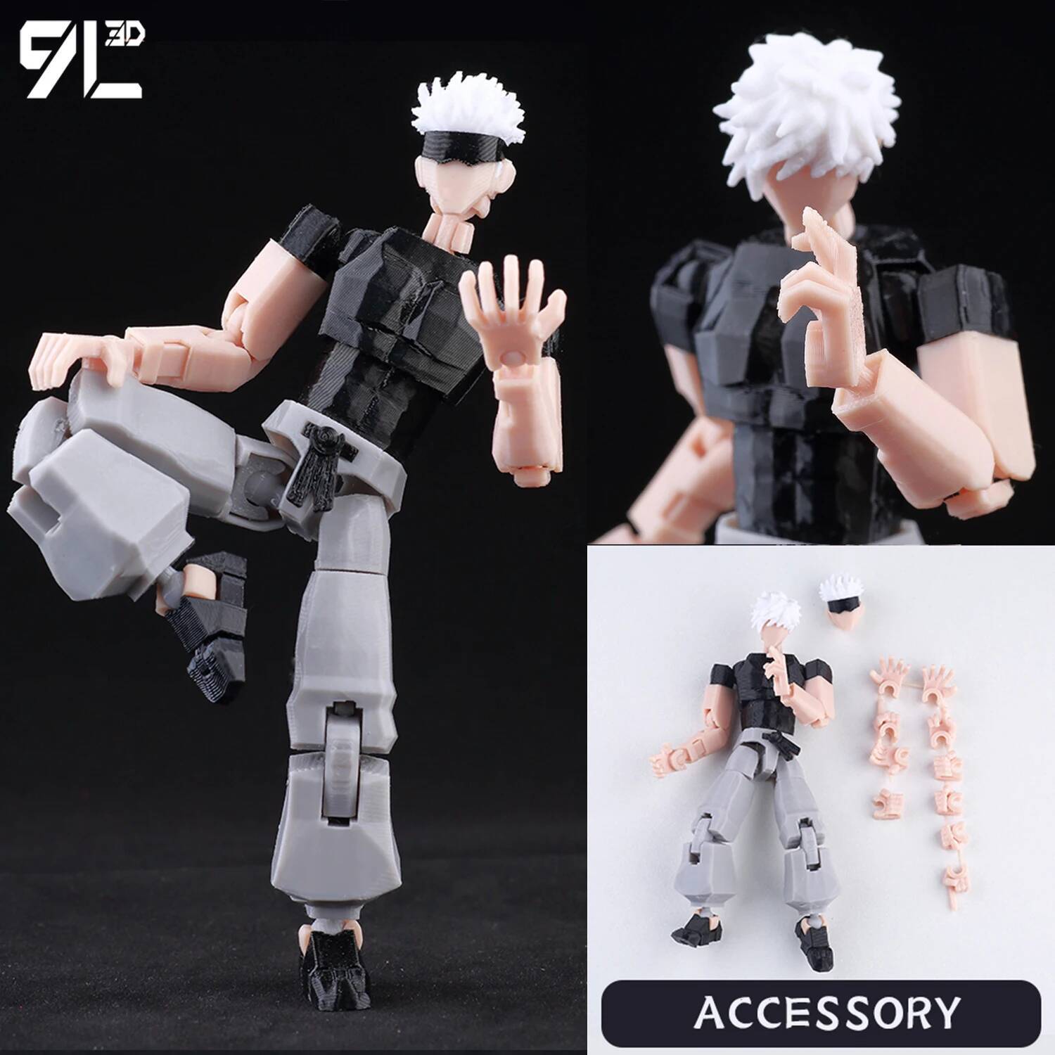9L3D Lucky13 Gojo Sukuna Jujutsu Fushiguro Toji Gojo Satoru Action ...