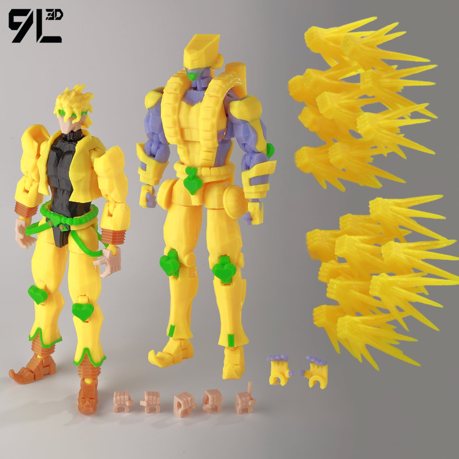 9L3D Lucky13 JoJo's Jotaro Kujo Action Figure Dummy13 with Star ...