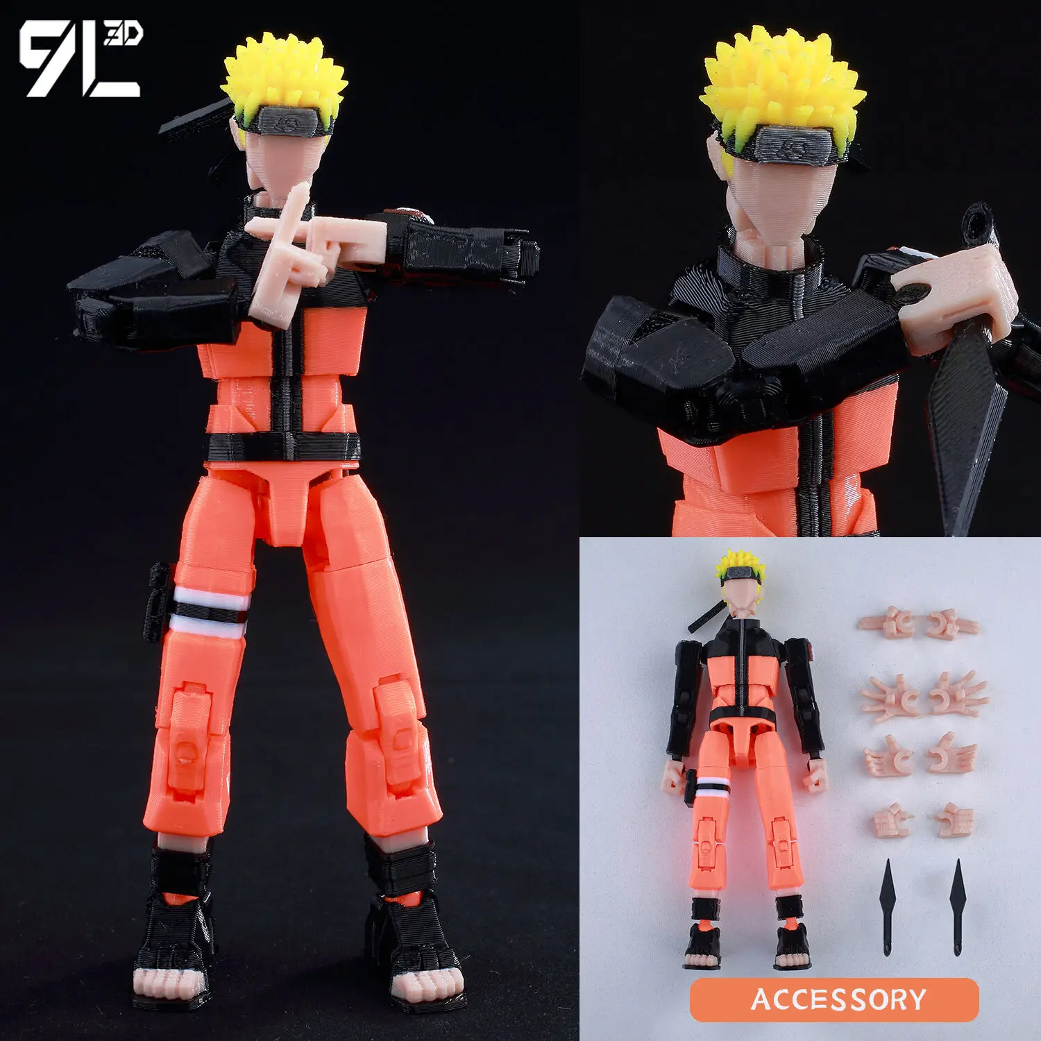 9L3D Mahoraga & Gojo Satoru 3D Printed Figures Set Jujutsu Kaisen Anime ...