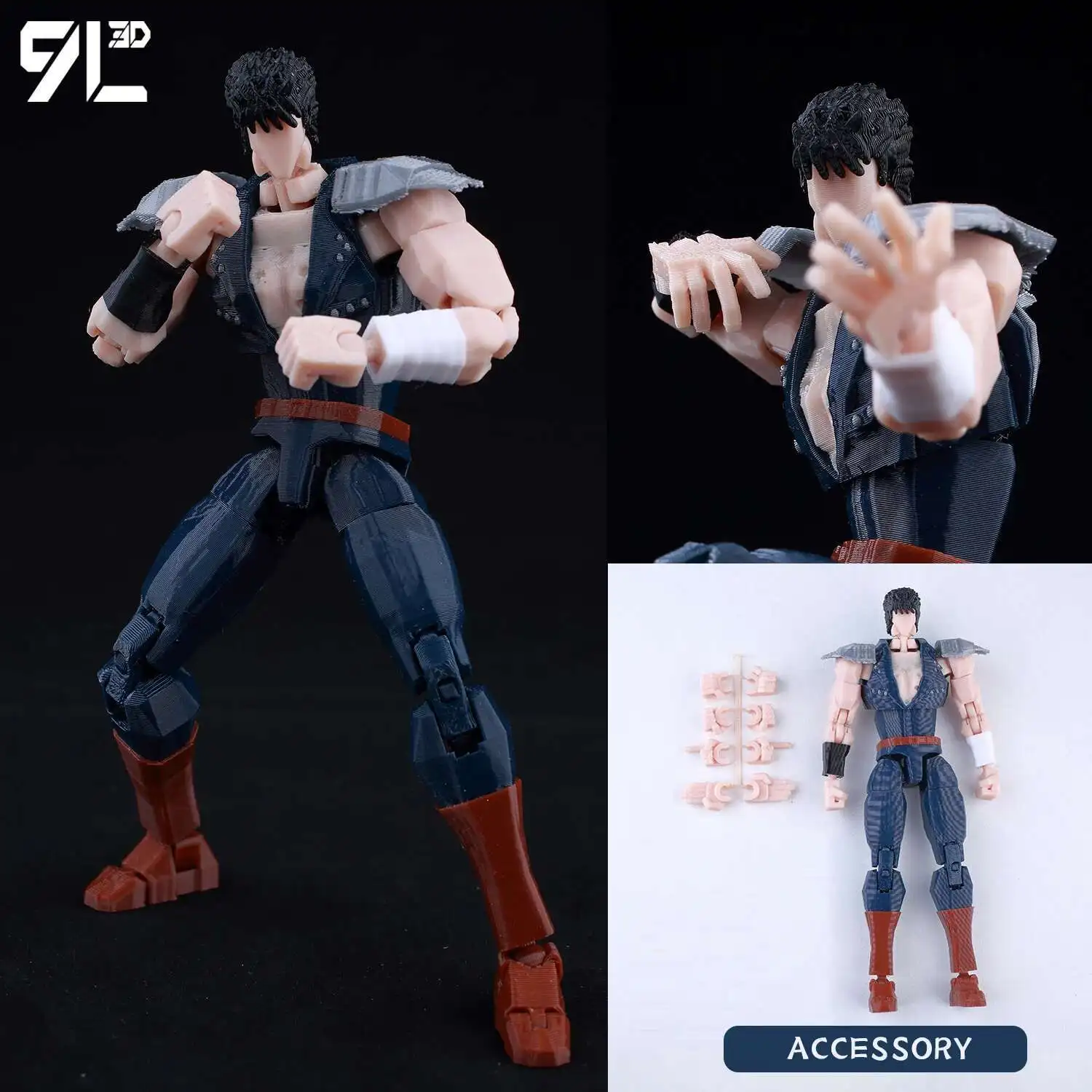 9L3D Mahoraga & Gojo Satoru 3D Printed Figures Set Jujutsu Kaisen Anime ...