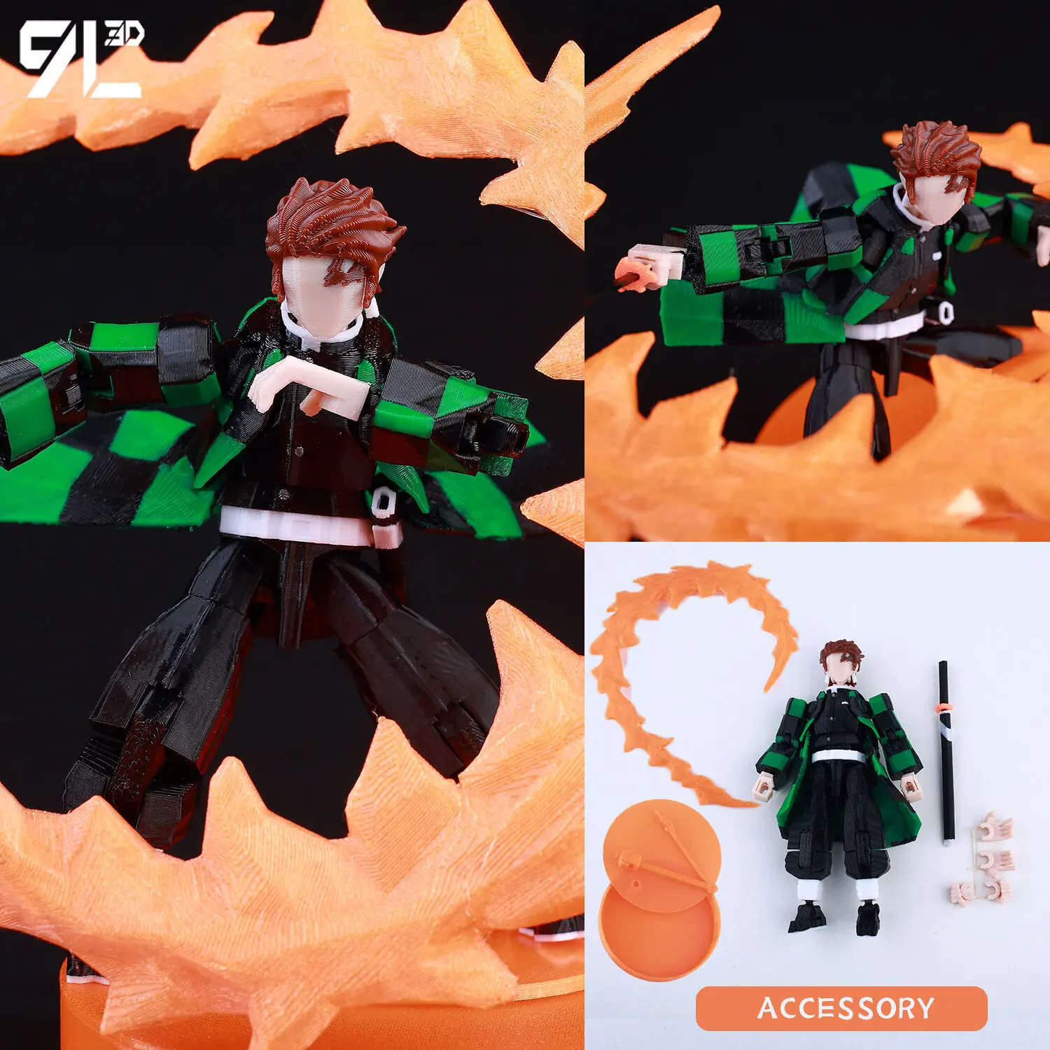 9L3D Mahoraga & Gojo Satoru 3D Printed Figures Set Jujutsu Kaisen Anime ...