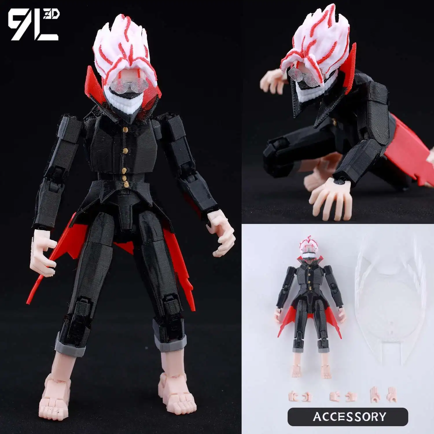 9L3D Mahoraga & Gojo Satoru 3D Printed Figures Set Jujutsu Kaisen Anime ...
