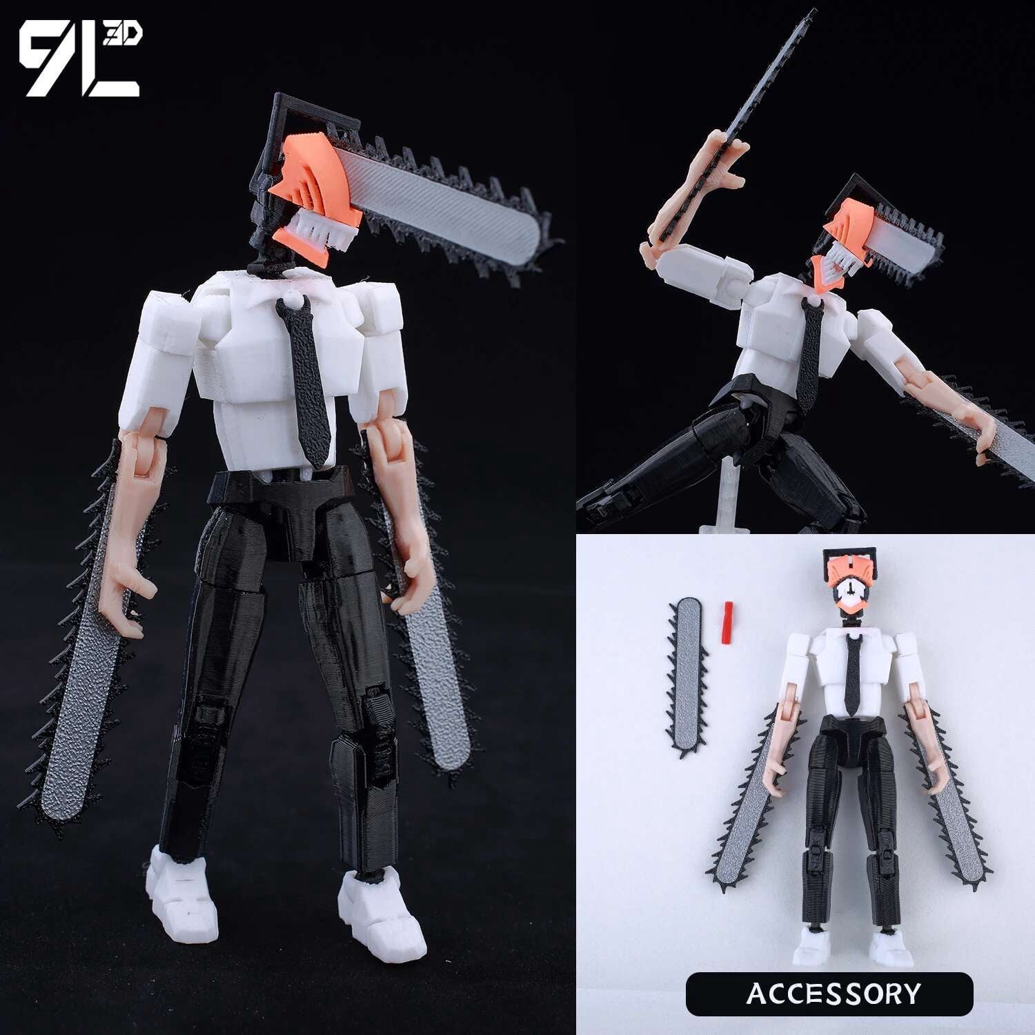 9L3D Printed Anime Characters Lucky Dummy 13 Action Figures Deadpool ...